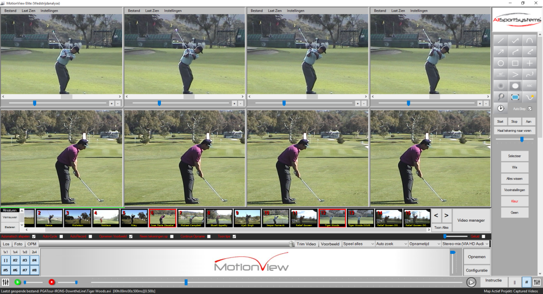 Videoanalyse software MotionView voor alle sporten